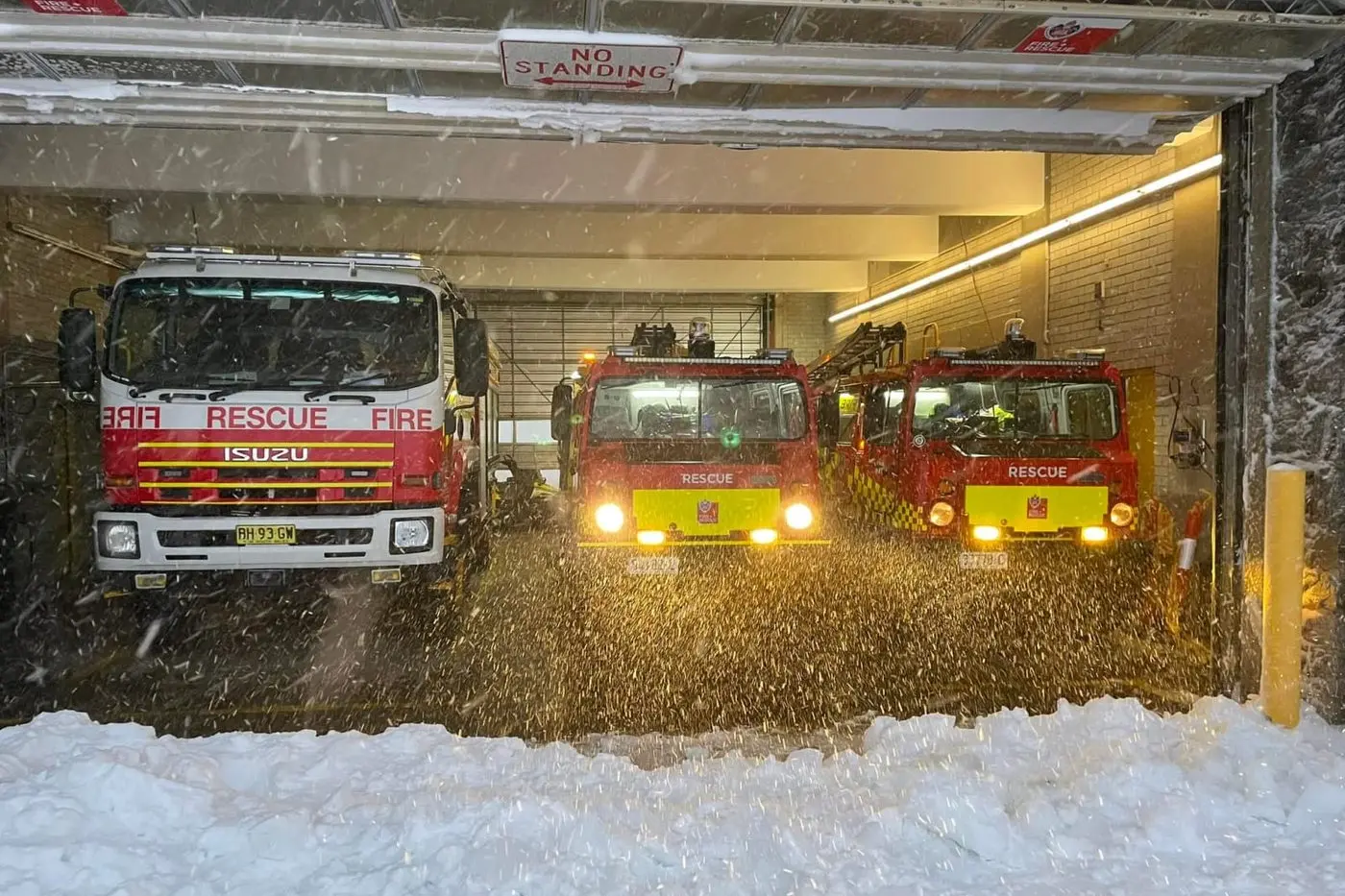 Firies urge safety on alpine roads
